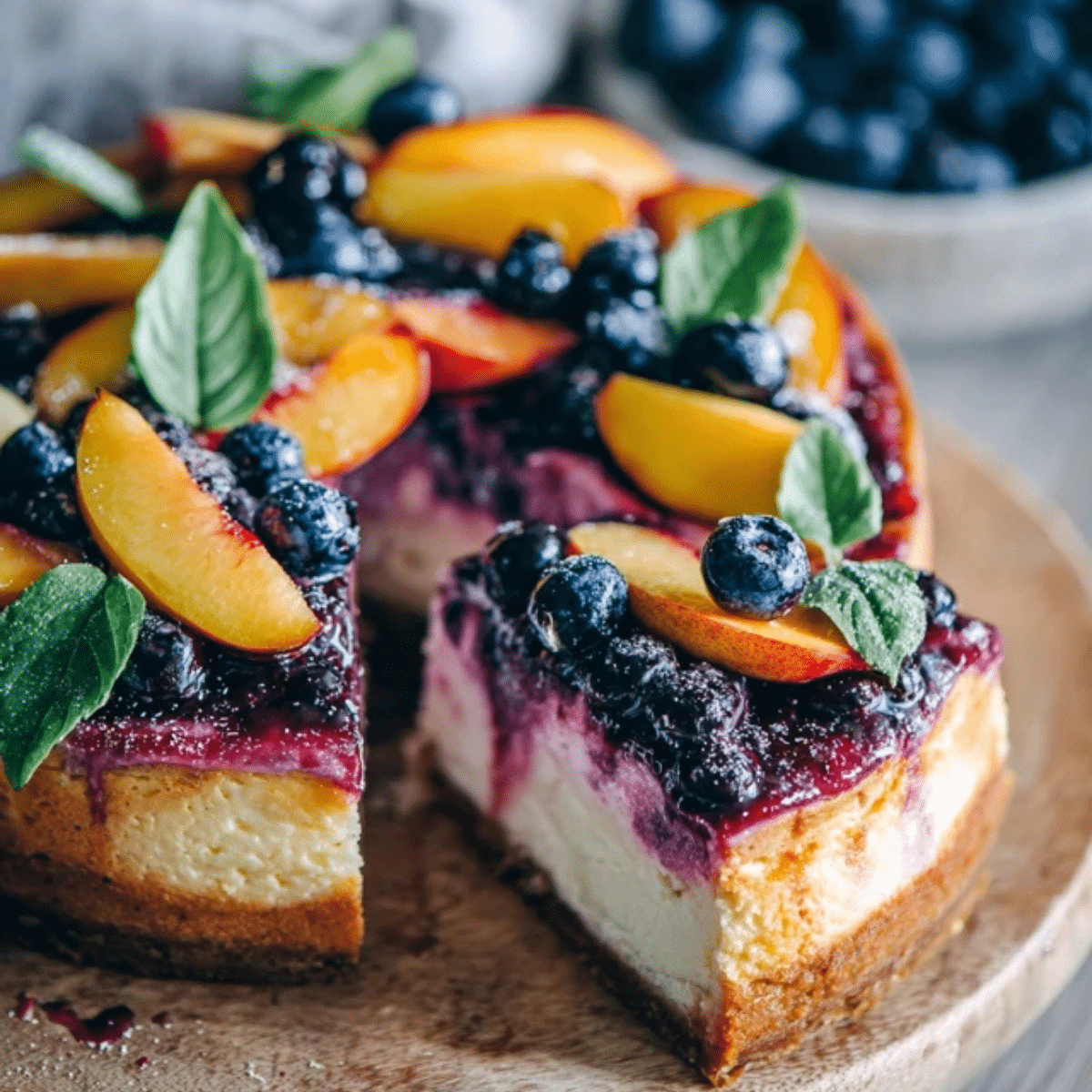 Summer Berry and Peach Cheesecake: A Vibrant, Seasonal Dessert - Quite ...