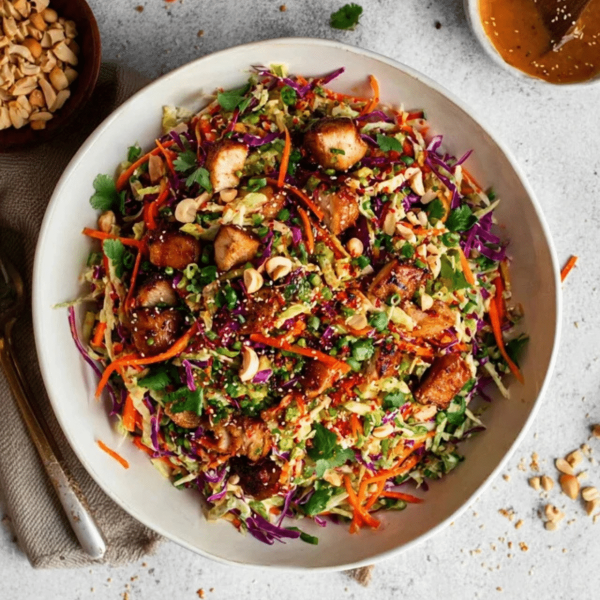Asian Chicken Crunch Salad Recipe - Quite Chefy
