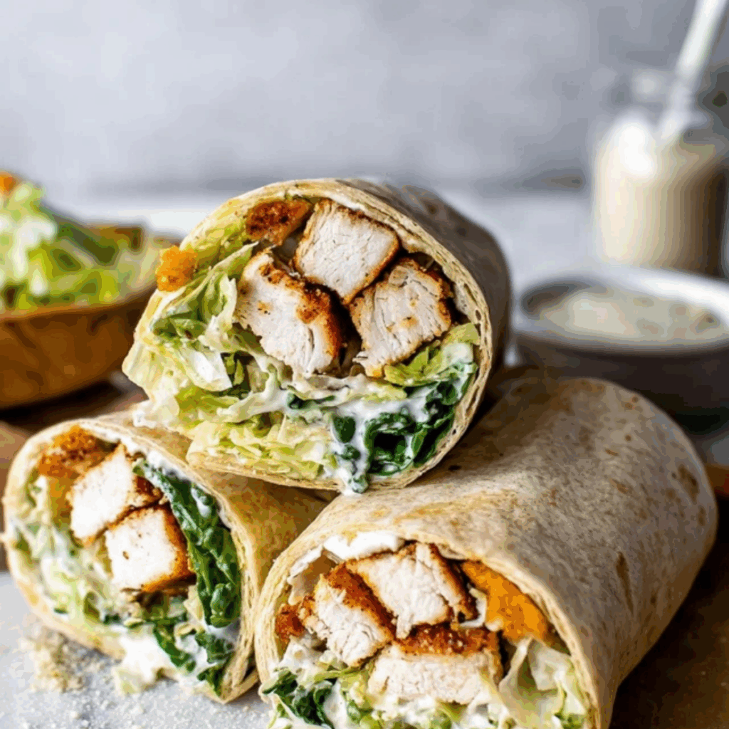 Chicken Caesar Wrap Recipe - Quite Chefy