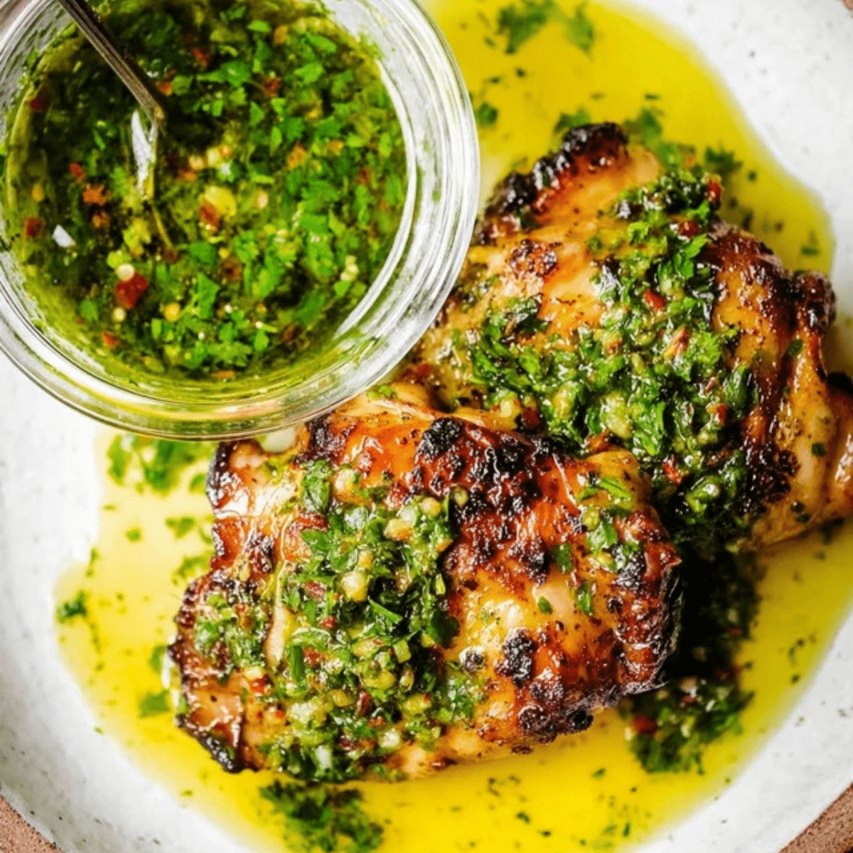 Chimichurri Chicken Thighs: Juicy, Herby, and Grilled to Perfection ...