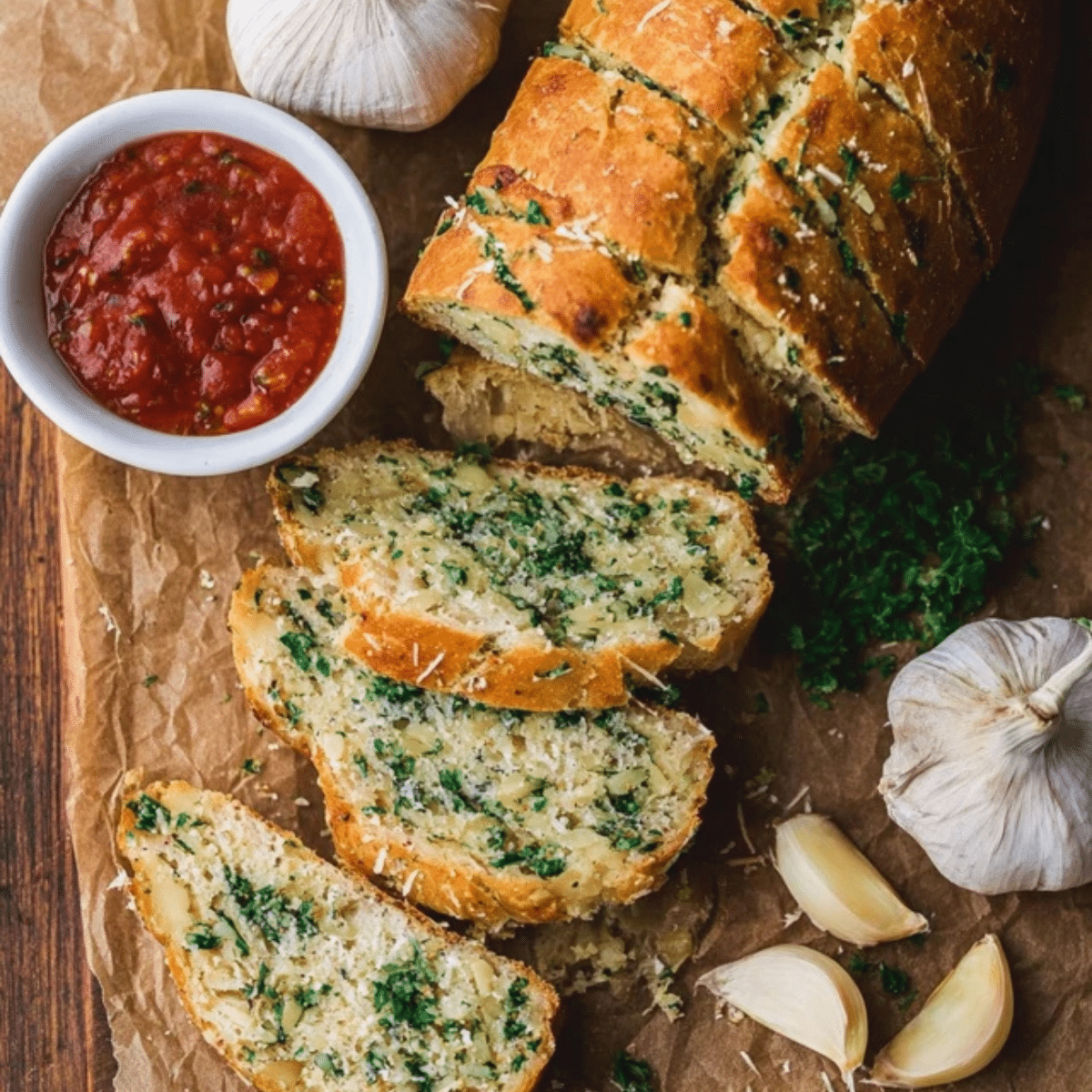 Easy Sourdough Garlic Bread - Quite Chefy
