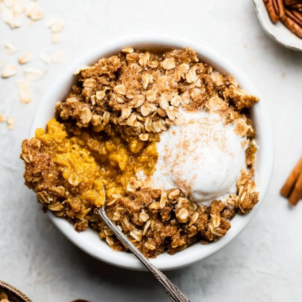 Healthy Pumpkin Crisp with Oats: A Delicious and Easy Fall Dessert - Quite Chefy