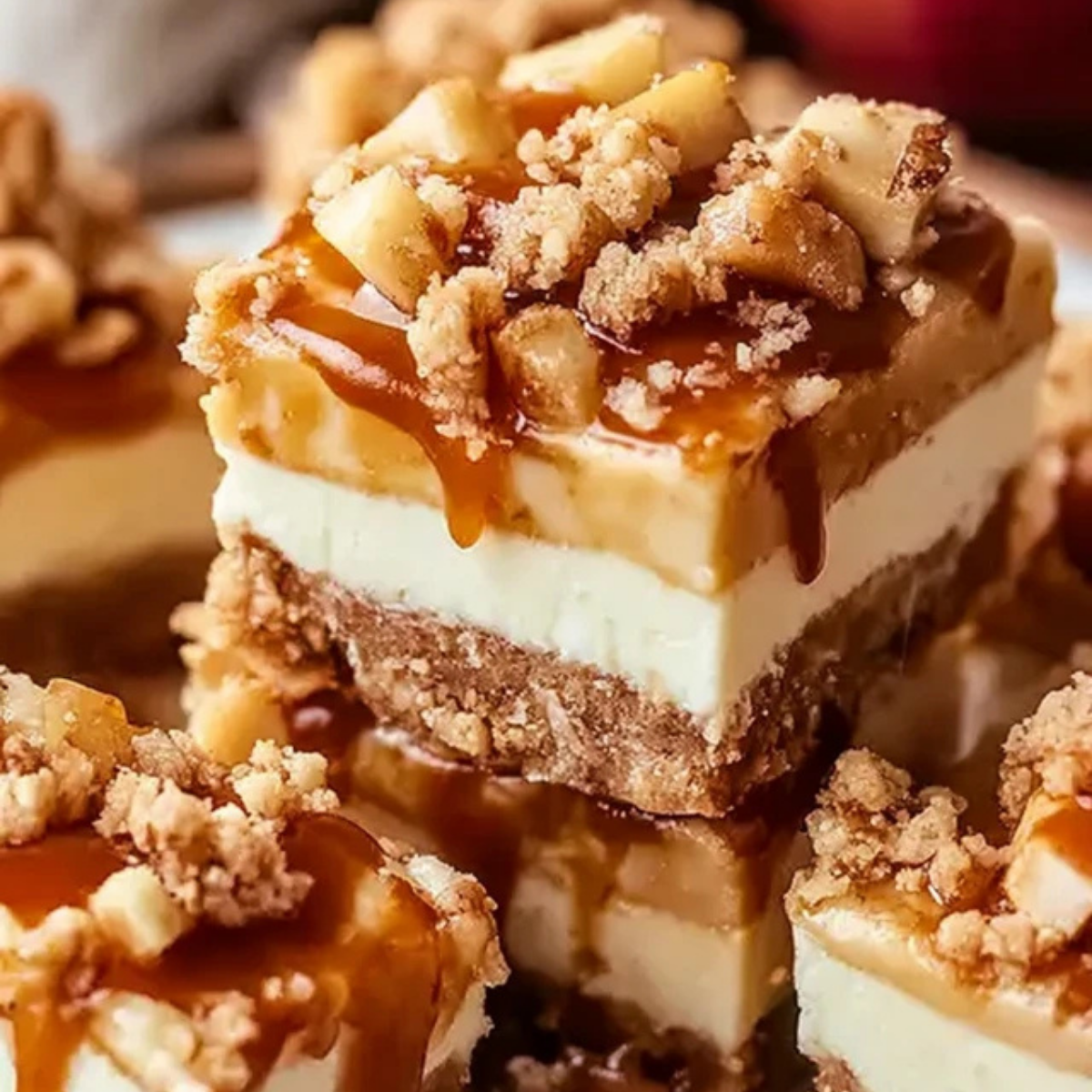 Caramel Apple Cheesecake Bars: The Ultimate Fall Dessert - Quite Chefy