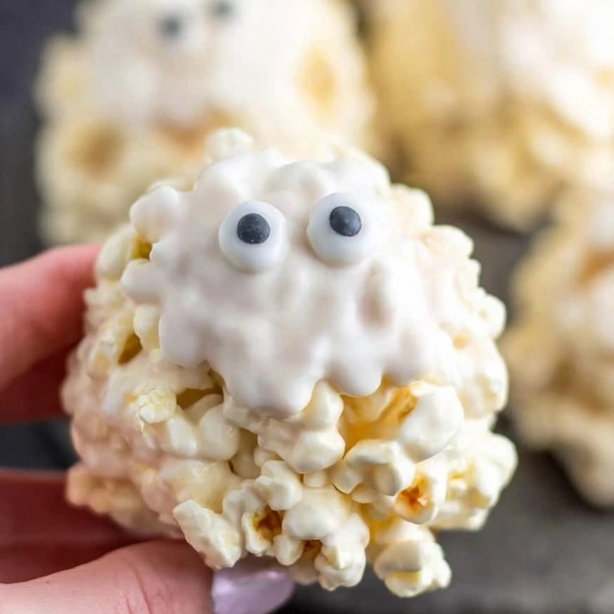 Ghost Marshmallow Popcorn Balls: A Spooky Treat for Halloween - Quite Chefy