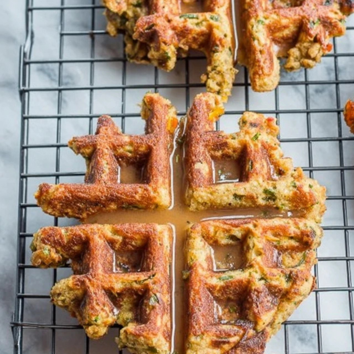 Leftover Stuffing Waffles with Maple Gravy: A Thanksgiving Twist ...