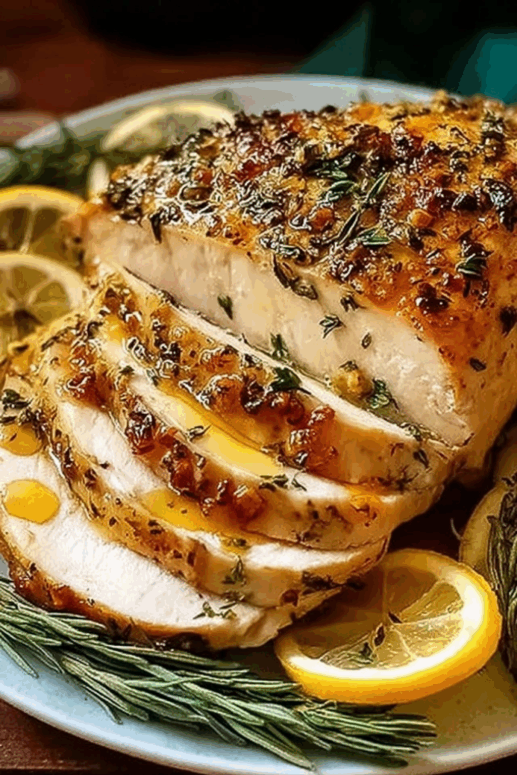 Lemon Garlic Roasted Turkey Breast Recipe - Quite Chefy