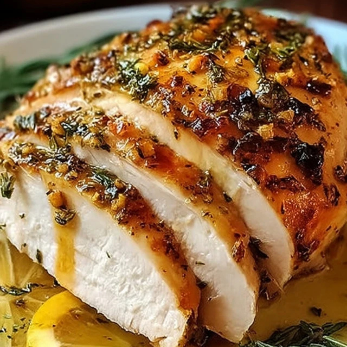 Lemon Garlic Roasted Turkey Breast Recipe - Quite Chefy