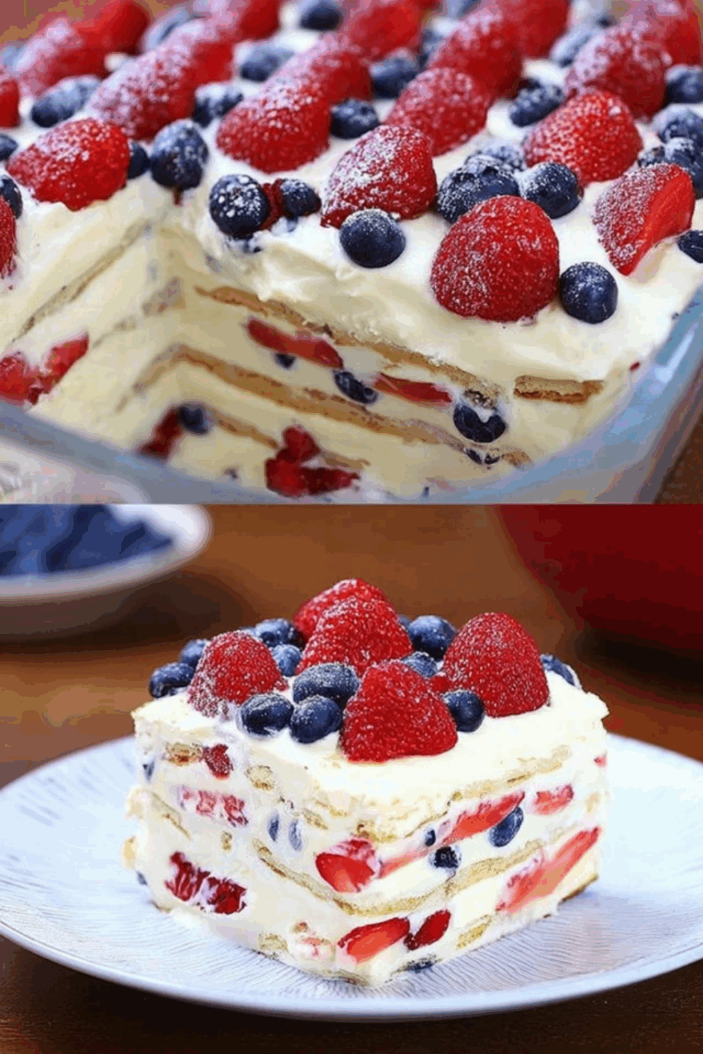 No Bake Summer Berry Icebox Cake: A Refreshing and Easy Summer Dessert ...