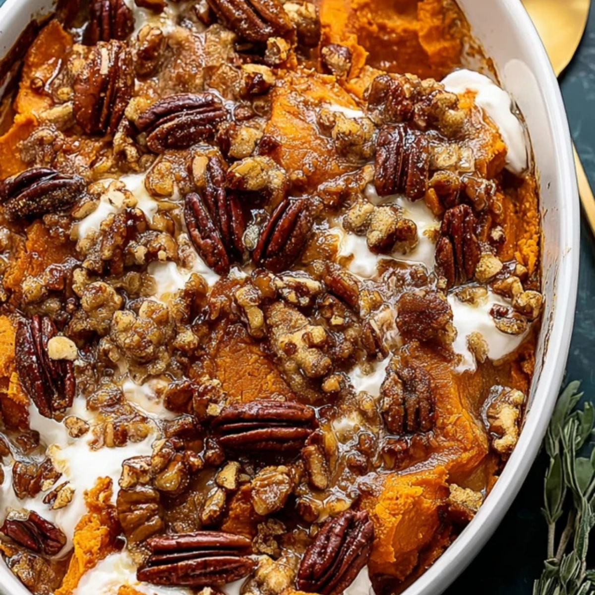 Southern Maple Sweet Potato Casserole - Quite Chefy
