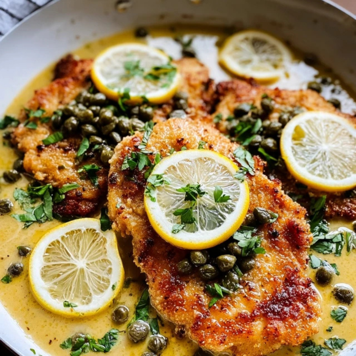 Mediterranean Style Chicken Piccata - Quite Chefy