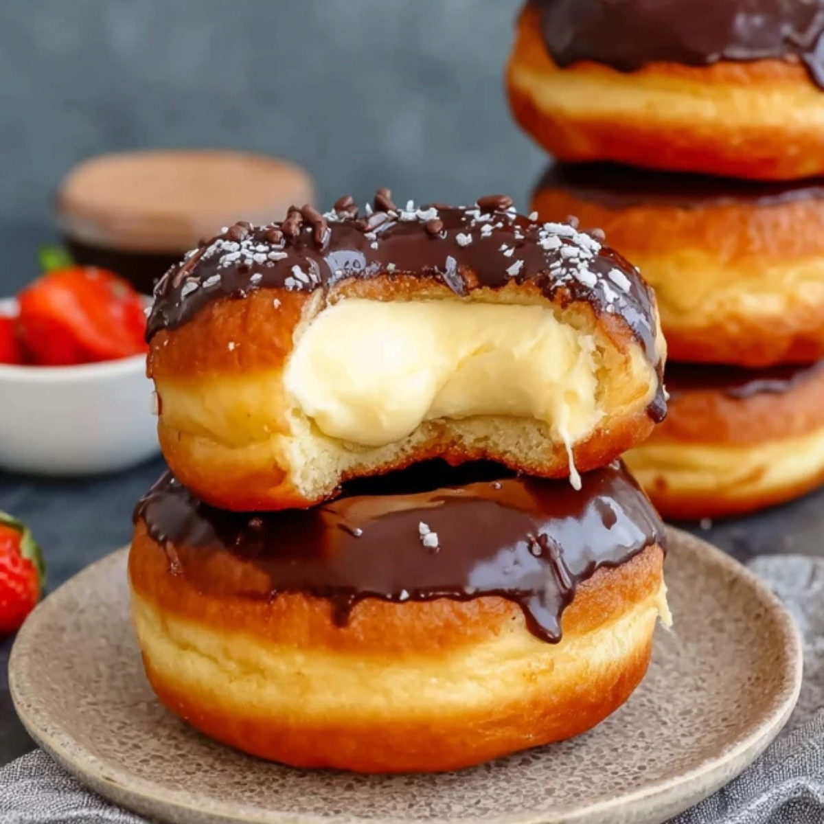 Boston Cream Donuts Recipe Quite Chefy